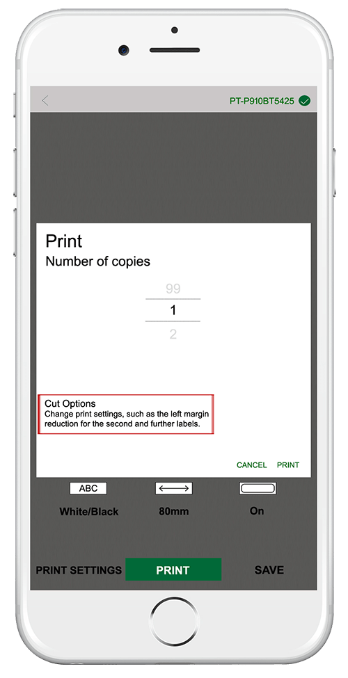 브라더 P-touch Design&Print 2 앱의 기능｜브라더 코리아